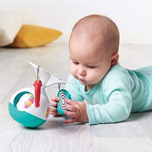 Tiny Love Tummy Time Mobile Entertainer, Toy with Music and Lights, 0M +, Meadow Days