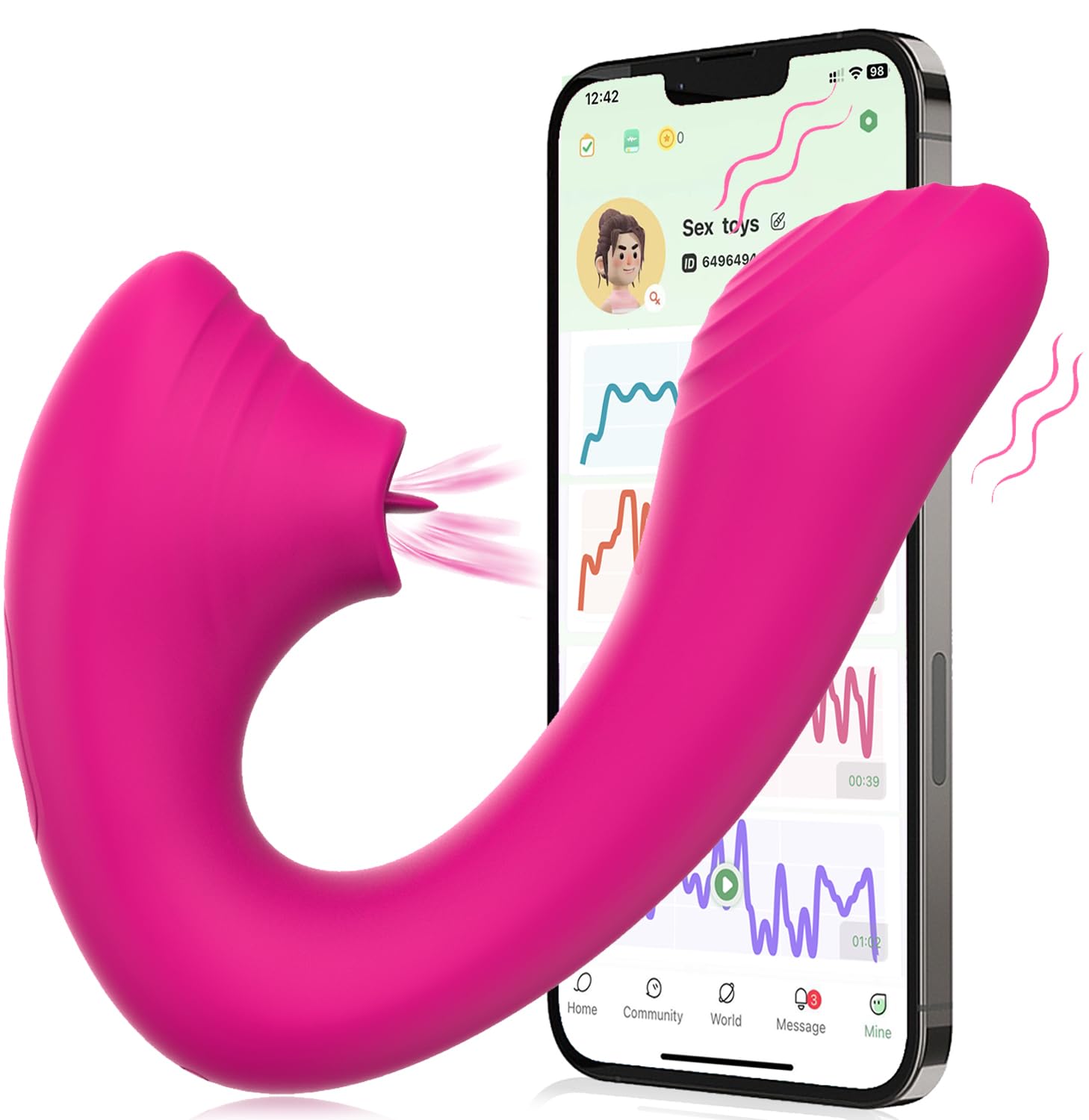 Wearable Panties G-Spot Dildo Toy Personal Massager Tool