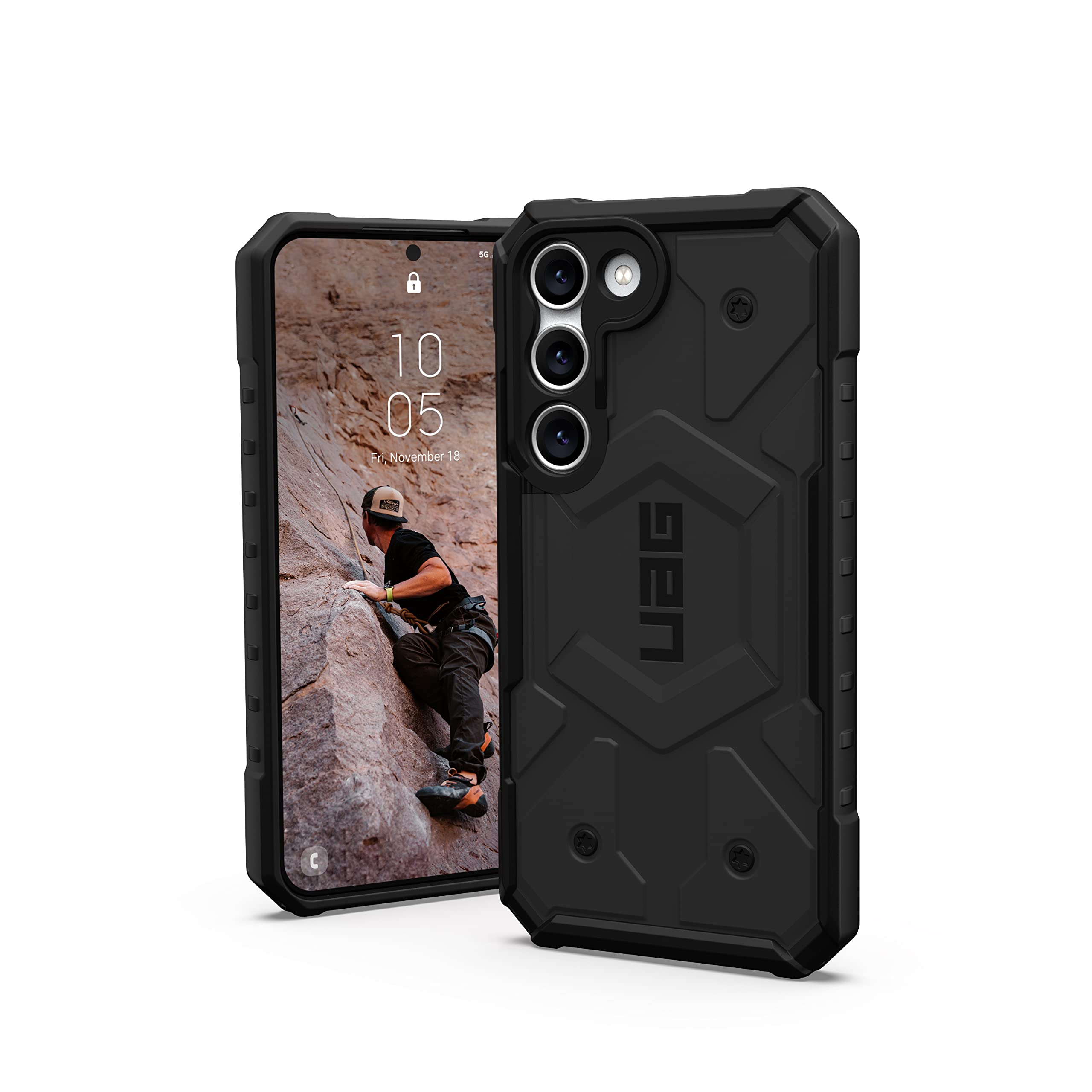 URBAN ARMOR GEAR UAG-GLXS23-BK Shockproof Case, Compatible with Galaxy S23, Black