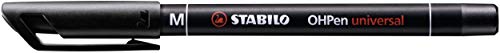 STABILO OHpen Universal Pen, Permanent, 1mm, Black (Model: 843/46)