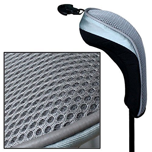 SUNBRO Golf 4pcs Golf Accessories Hybrid Head Covers Set Rescue Headcovers Utility Club Protect Interchangeable Number Tag (Gray)