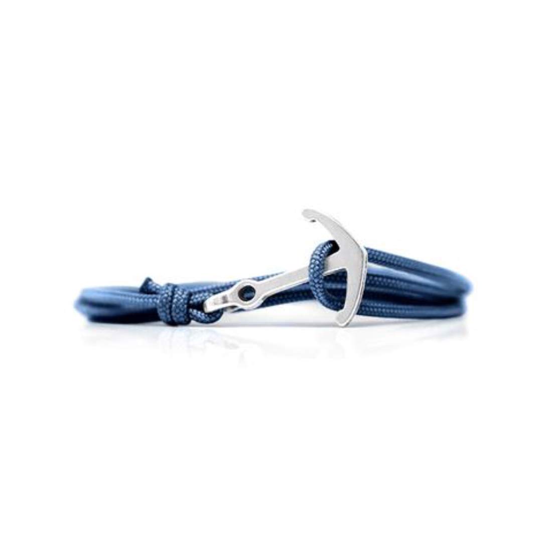 Whydah Gally Anchor Clasp Bracelet (Blue, Sterling-Silver)