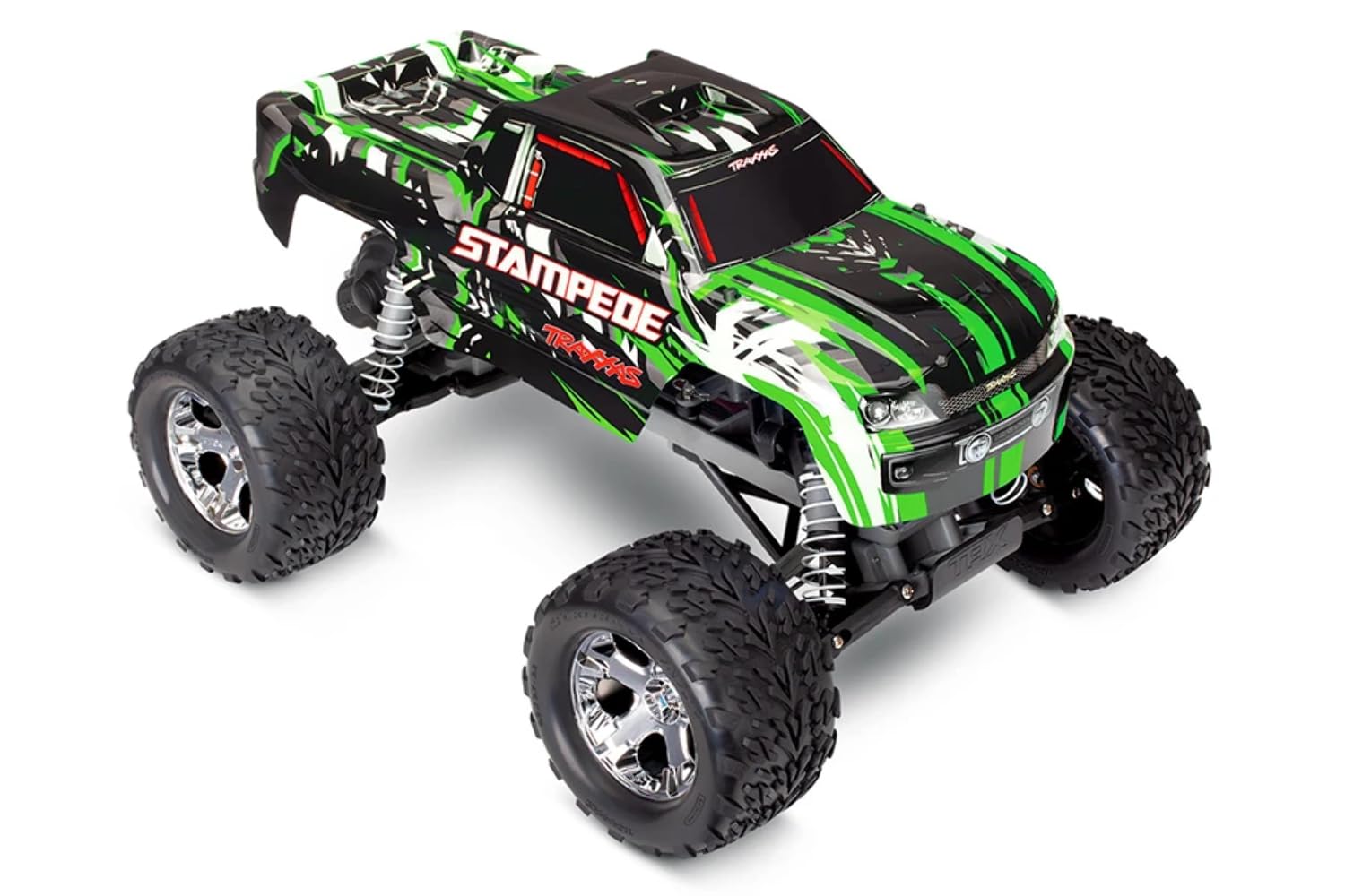 Traxxas 36054-4-GRN Stampede: 1/10 Scale Monster Truck w/ TQ 2.4GHz Radio System