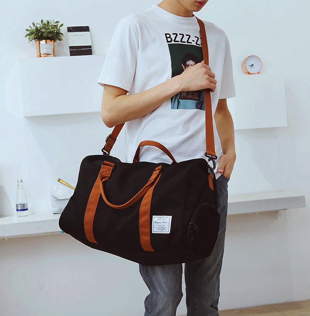 Weekender bag travel bag Gym bag with shoe compartment carry on bag tote bag for women