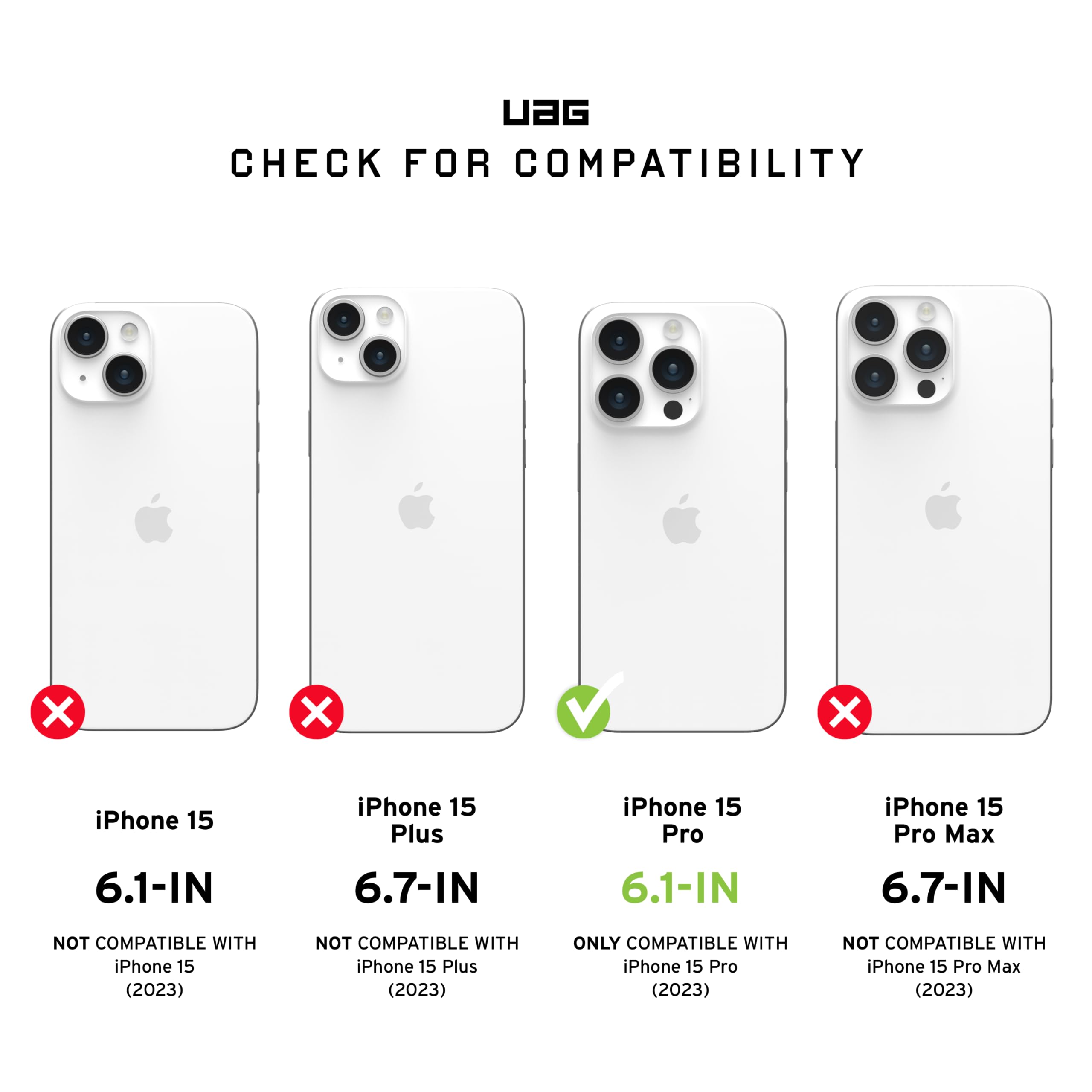 URBAN ARMOR GEAR UAG Designed for iPhone 15 Pro Case Monarch Pro Carbon Fiber 6.1" Compatible with MagSafe Bundle with UAG Civilian Phone Crossbody Lanyard 7mm Adjustable Body Strap Rust/Black