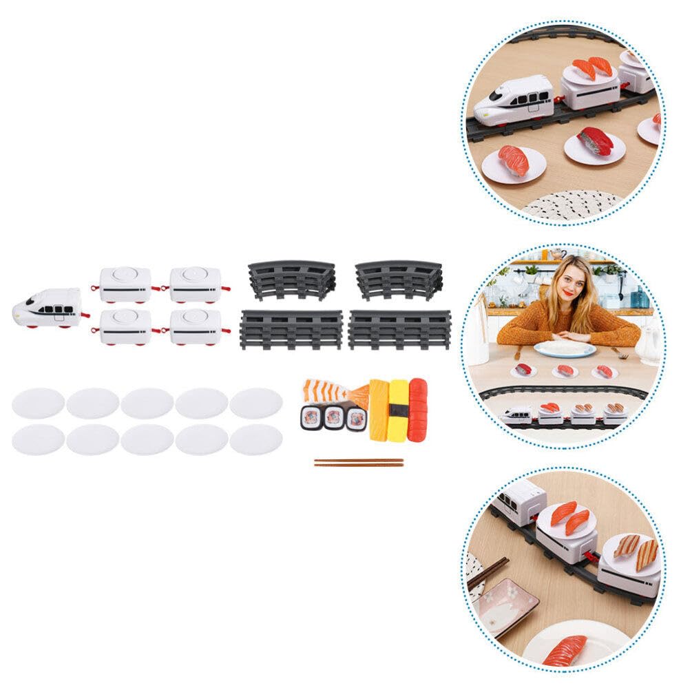 TOYANDONA 1 Set Toys Train Kids Toy Kids Plaything Plastic Sushi Small Tools to Rotate