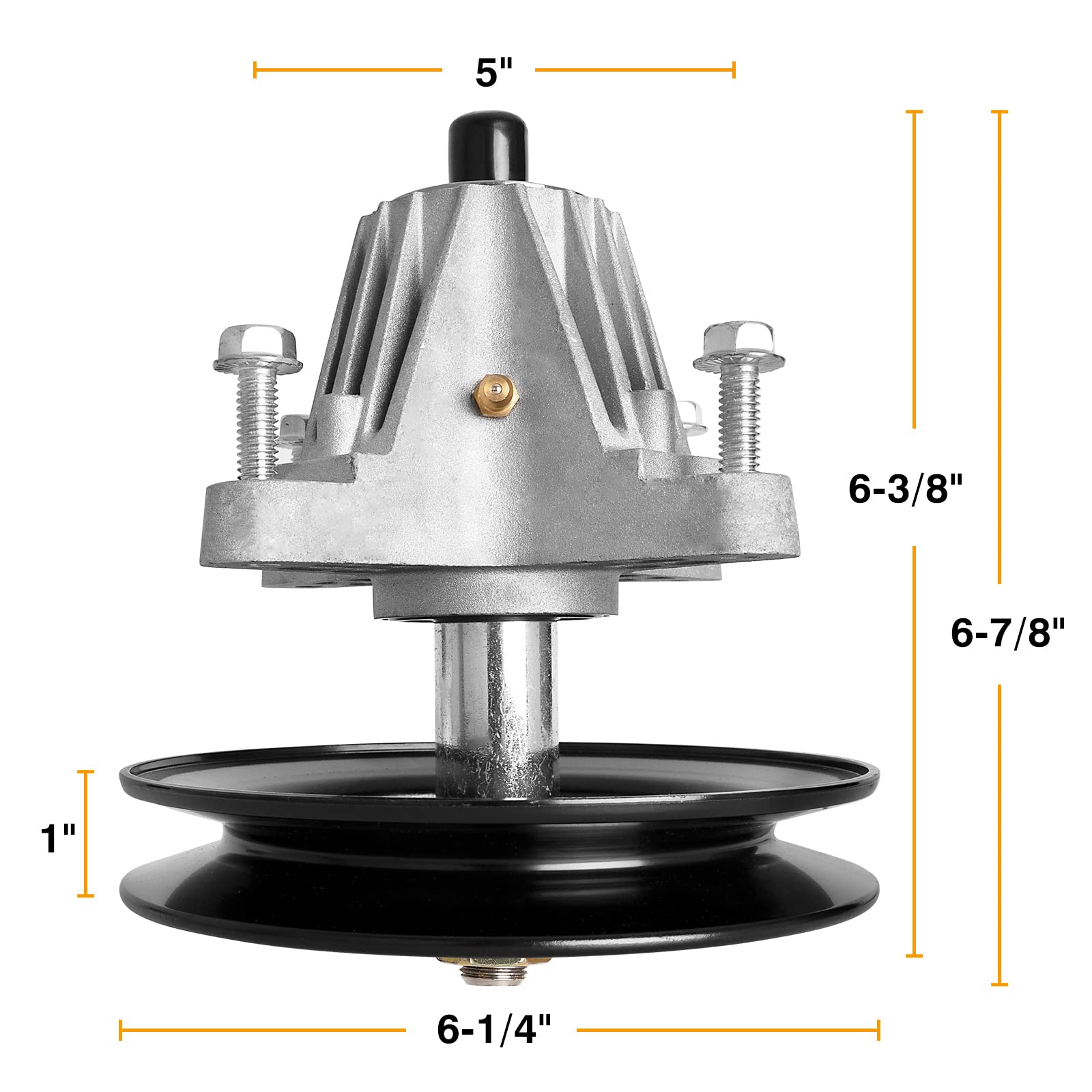 UP2WIN 918-04822B Spindle Assembly Compatible with Craftsman Cub Troy Bilt Pony Bronco 42" Mower Deck Tractor Riding Mower, Come with All The Mounting Hardware Including Threaded Bolt