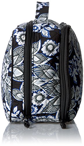 Vera Bradley Women's Cotton Large Blush & Brush Makeup Organizer Case, Snow Lotus, One Size