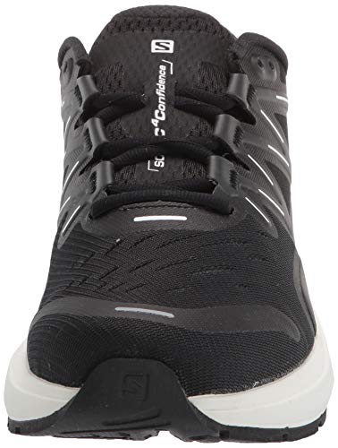 Salomon Sonic 4 Confidence Running Shoes for Men, Black/White/Ebony, 10.5