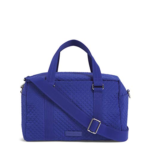 Vera Bradley Women's Microfiber 100 Handbag, Gage Blue, One Size