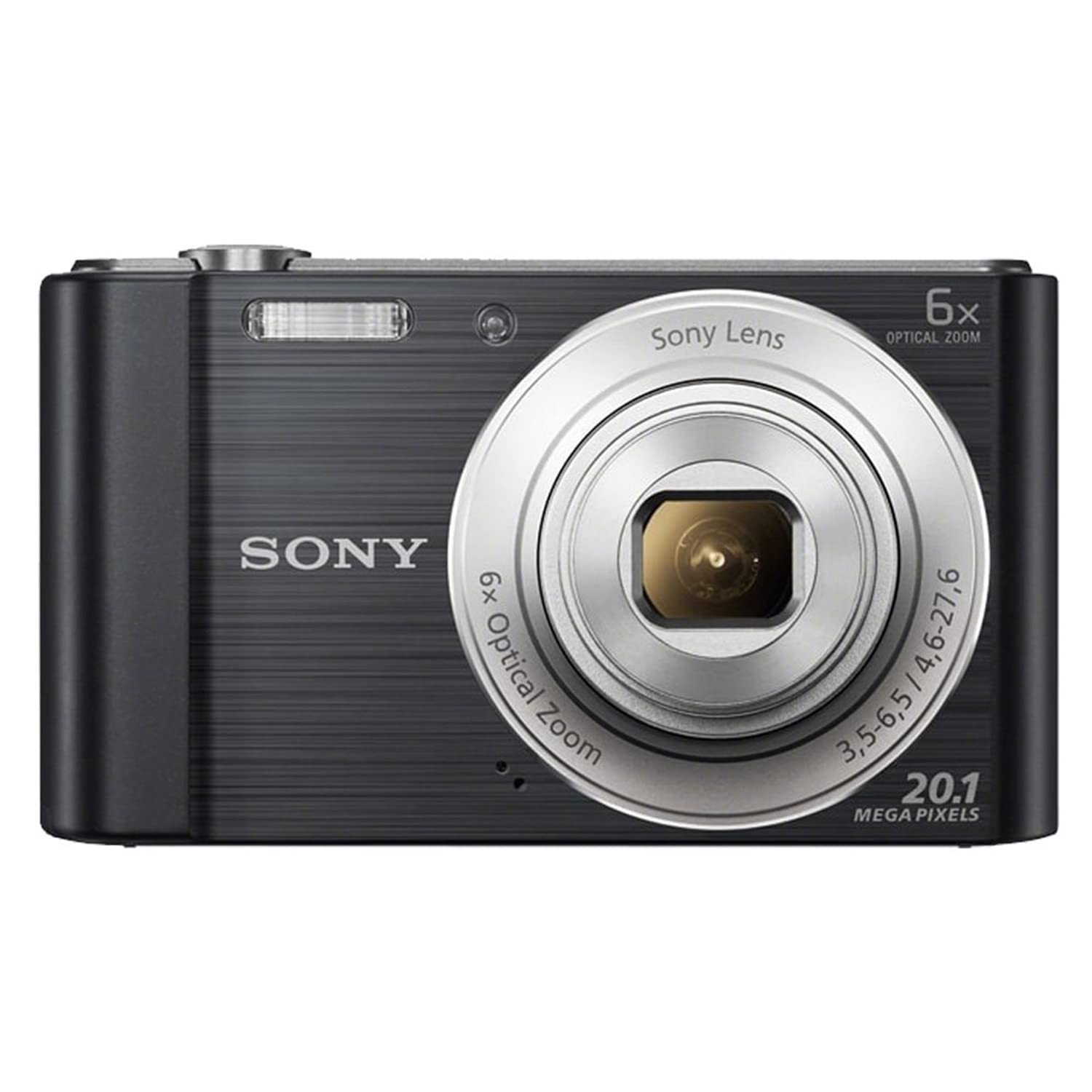 Sony Cyber-Shot DSC-W810 Digital Camera 20.1 MP CCD Sensor with Optical 6X Zoom Lens + SanDisk 32GB Memory Card + Tripod + ZeeTech Accessory Bundle (Black) (Renewed)