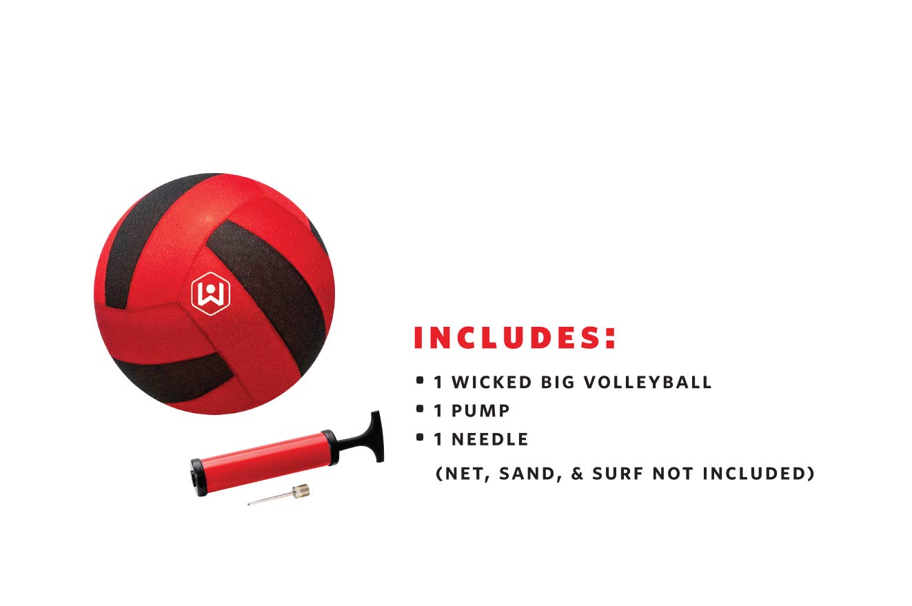Wicked Big Sports Volleyball-Supersized Volleyball Outdoor Sport Tailgate Backyard Beach Game Fun for All, Model:95701