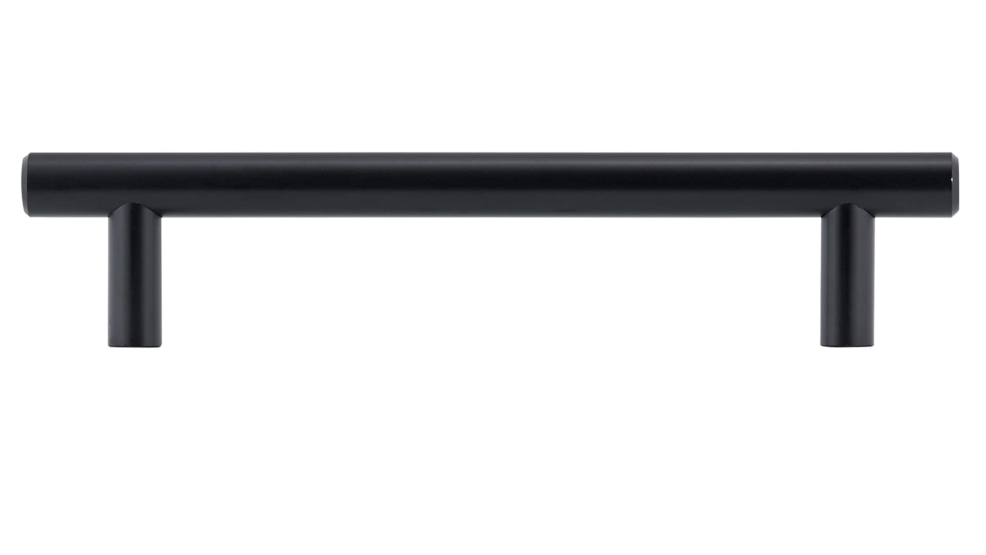 Richelieu Hardware BP205128900 Roosevelt Collection 5 1/16-inch (128 mm) Center-to-Center Matte Black Modern Cabinet and Drawer Bar Pull Handle for Kitchen, Bathroom, and Furniture