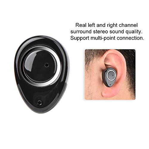V BESTLIFE Bluetooth Earphone,Mini Wireless Dual Ear 3D Surround Stereo Sound Headset Noise Cancelling Support Multi-Point Connection
