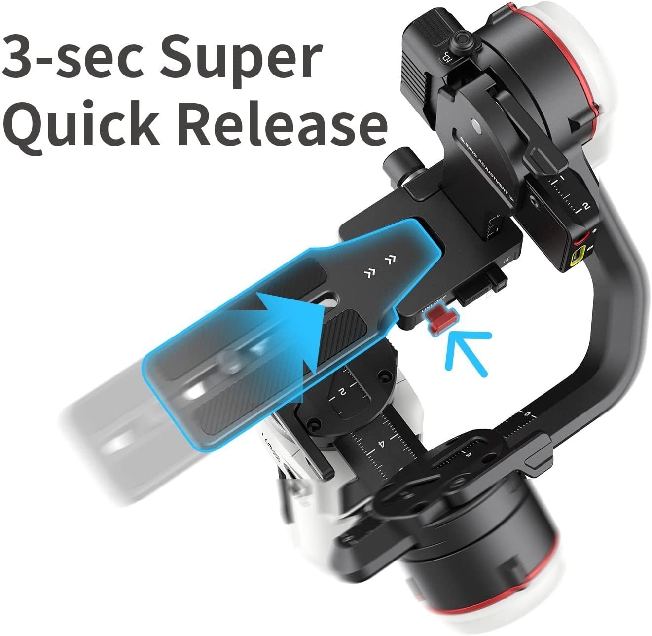 Zhiyun Crane M3 3-Axis Handheld Gimbal Stabilizer for Light Weight DSLR Mirrorless Cameras Smartphone and Action Camera, Compatible with Canon Sony Fujifilm Panasonic iPhone Sumsang GoPro