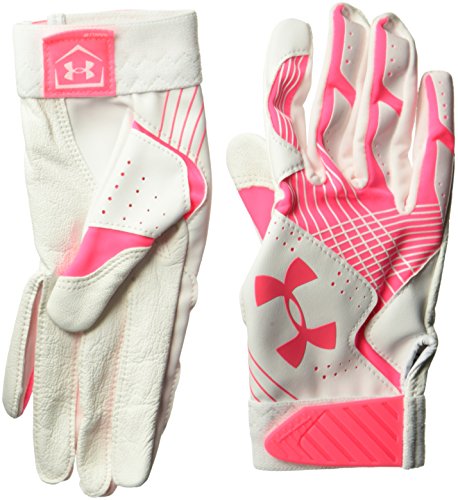Under Armour Women's Radar Softball Batting Gloves, Cerise (653)/Cerise, Large