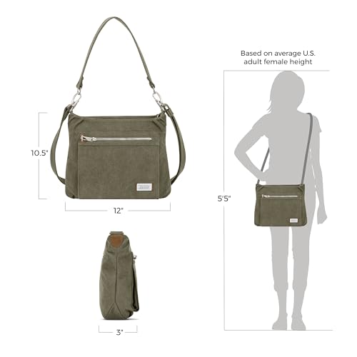 Travelon Anti-Theft Heritage Hobo Bag, Sage
