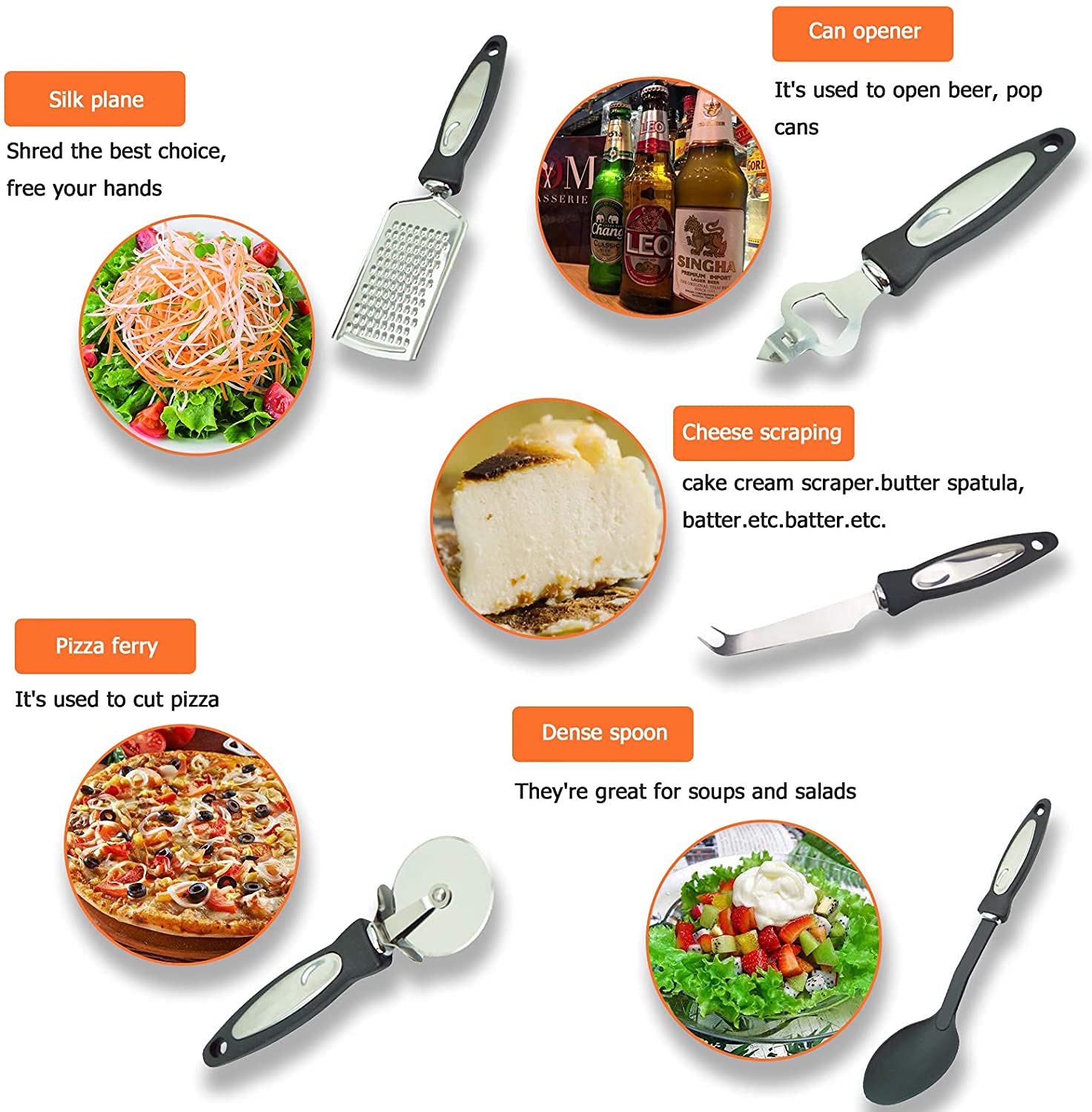 Stainless Steel 12 Sets Kitchen Utensil Set, Nylon and Stainless Steel Nonstick Kitchen Utensils Kitchen Gadgets Kitchen Tool Set Pans Accessories