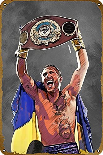 Vasyl Lomachenko Retro Art Metal Tin Sign 8 x 12 in Sports Vintage Poster Man Cave Decorative