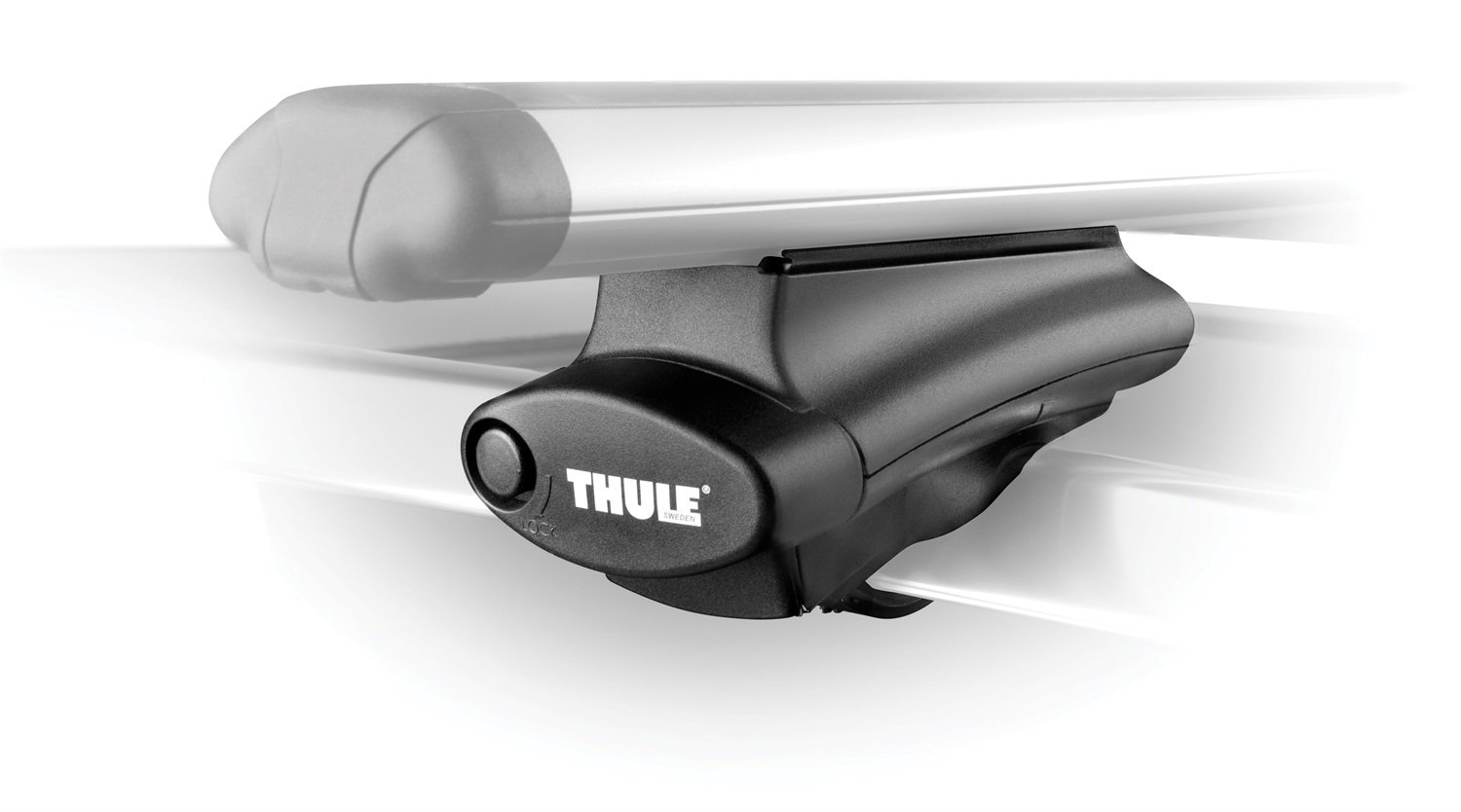 Thule 450R CrossRoad Railing Roof Rack Foot Pack (Set of 4), Black, 450R