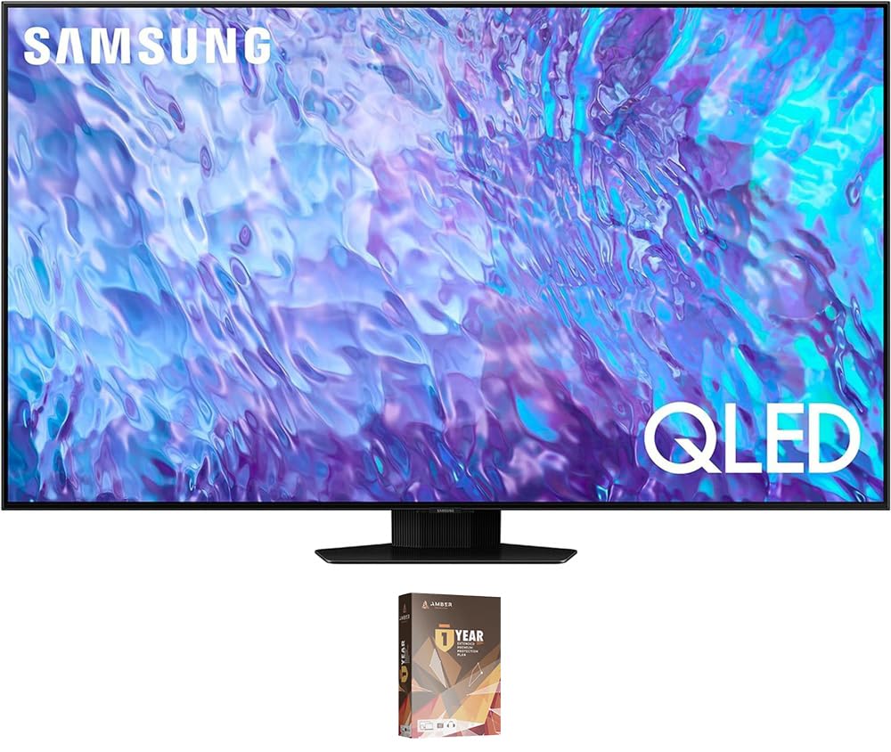 SAMSUNG QN75Q80CAFXZA 75 Inch 4K QLED Direct Full Array with Dolby Smart TV with an Additional 1 Year Extended Amber Protection (2023) (USED)