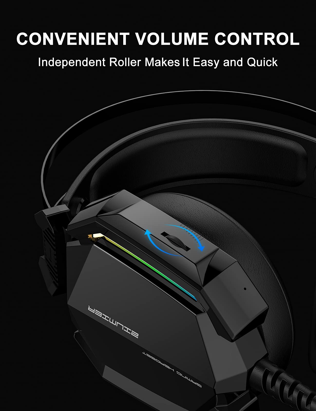 ZIUMIER Gaming Headset for PC, PS4, PS5, Xbox One, Xbox Series X & S, Switch, Mobile, Gaming Headphones with Microphone, 3.5 mm Audio Jack, Noise Isolating Mic, Bass Surround Sound