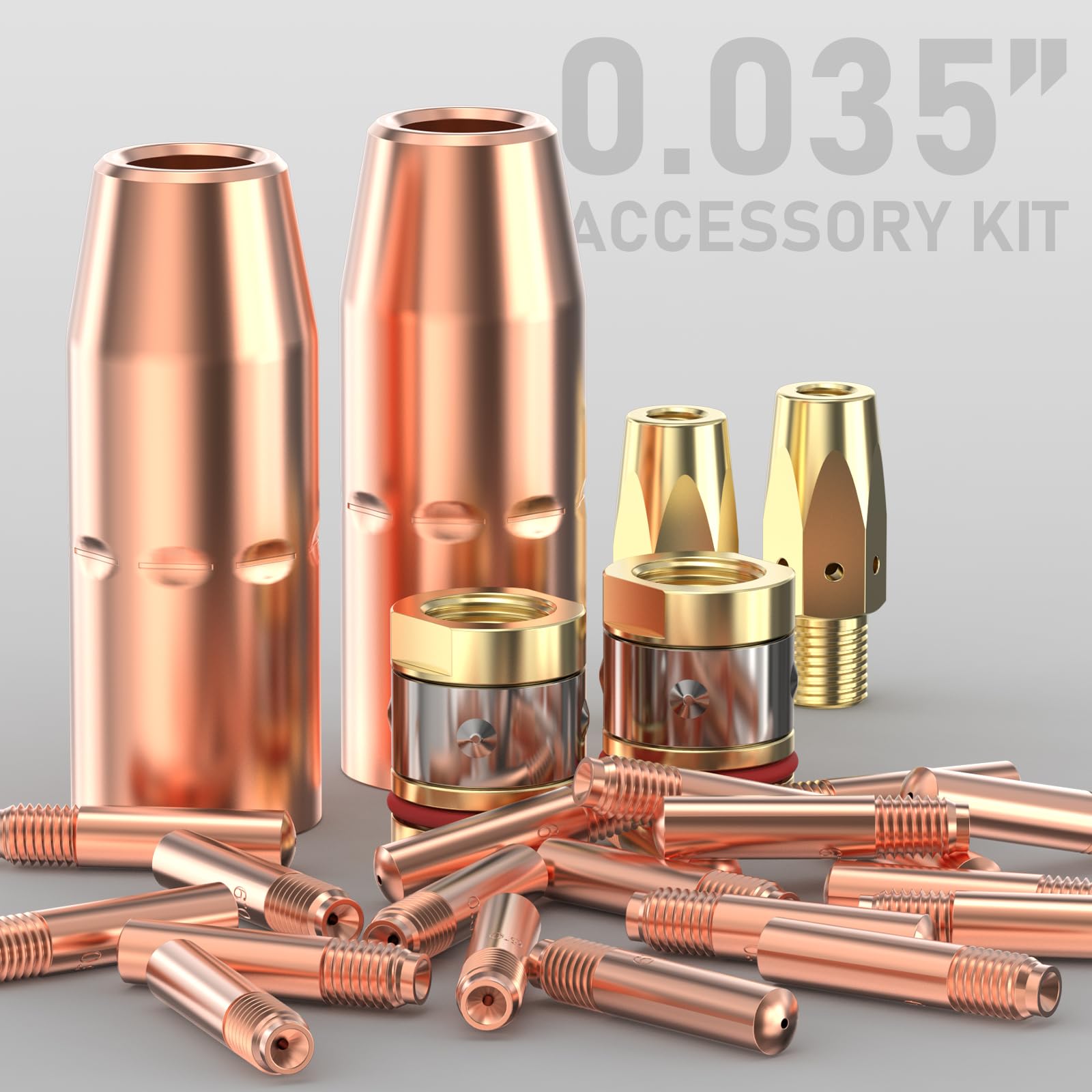 YESWELDER MIG Welding Gun Accessory Kit .035" Tip-Nozzle-Diffuser for Miller Millermatic M-25/M-40 Hobart Torch