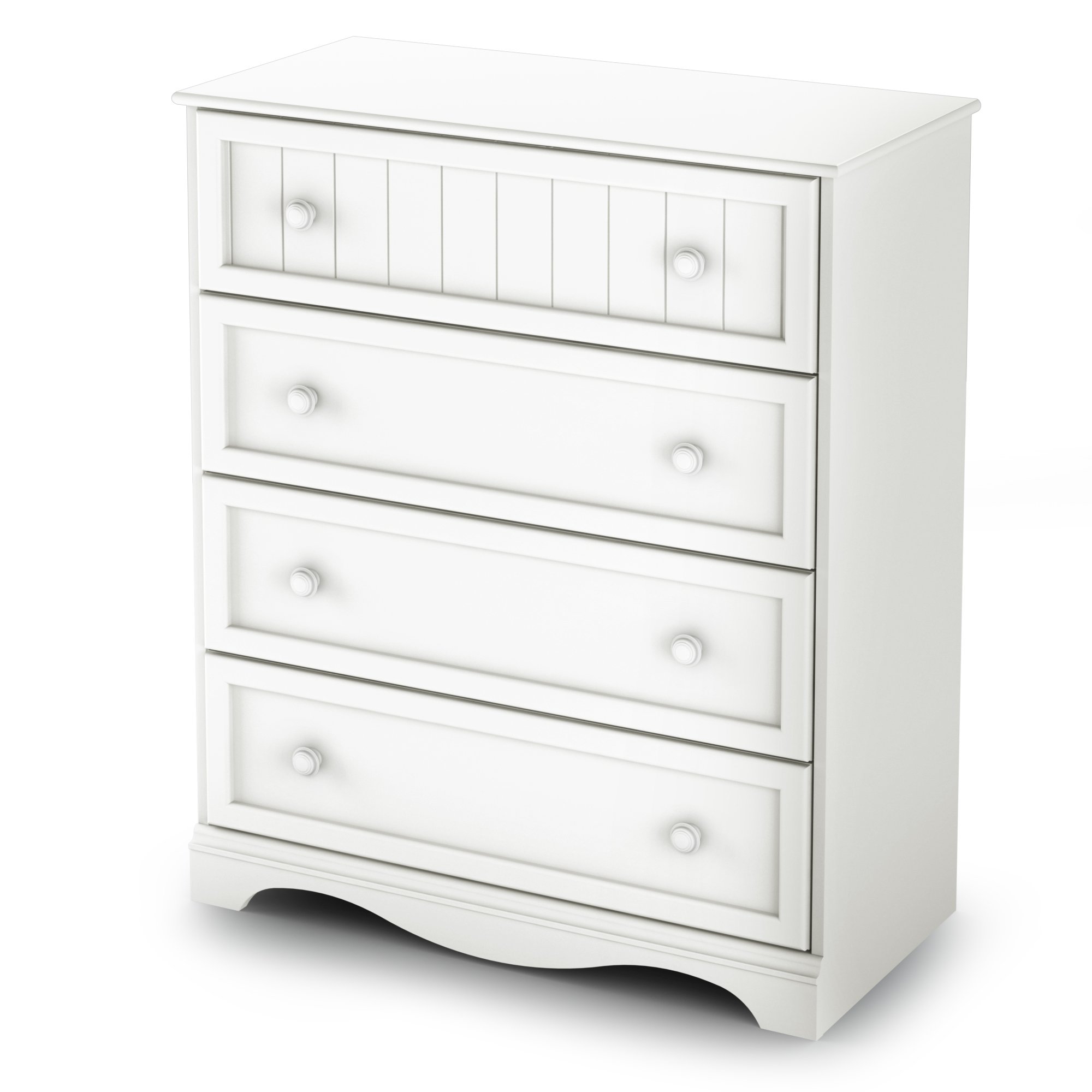 South Shore Savannah 4-Drawer Chest Chocolate, Coastal