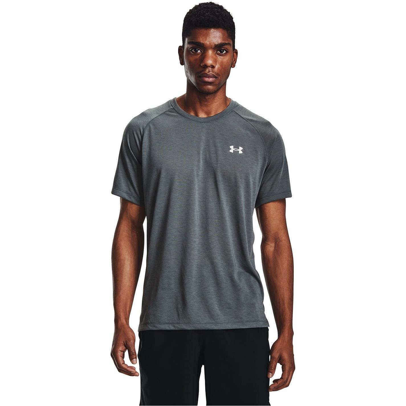 Under Armour Men's Streaker Short-Sleeve T-Shirt , Pitch Gray (012)/Reflective , XX-Large