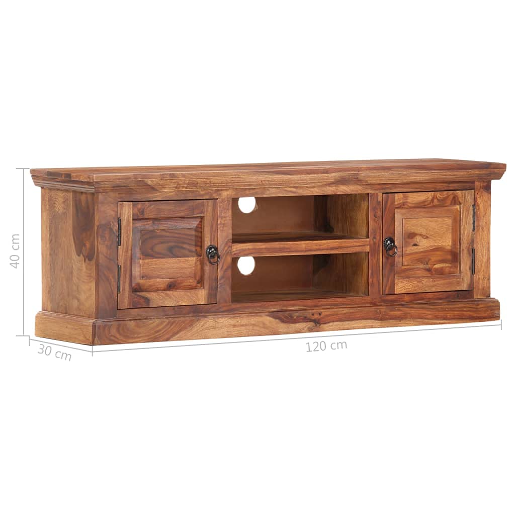 THYUOVAI TV Cabinet,Sideboard Lowboard Media Console Cabinet HiFi Cabinet Tv Table Suitable for Living Room,Bedroom,Closet,Hallway,Foyer,Office 47.2"x11.8"x15.7" Solid Sheesham Wood