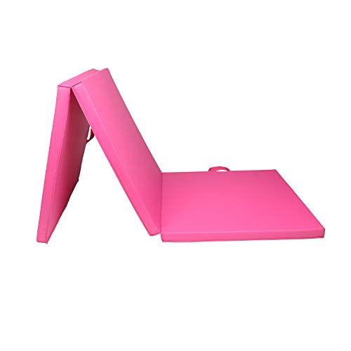 X Factor Kids Gymnastics Bar w 2x6 Tumble Mat Jungle Gym Horizontal Kip Bar Junior Training Height Adjustable Children Monkey Bars Folding Climb Tower Balance Bar Asymmetric Bar Playground (Purple)