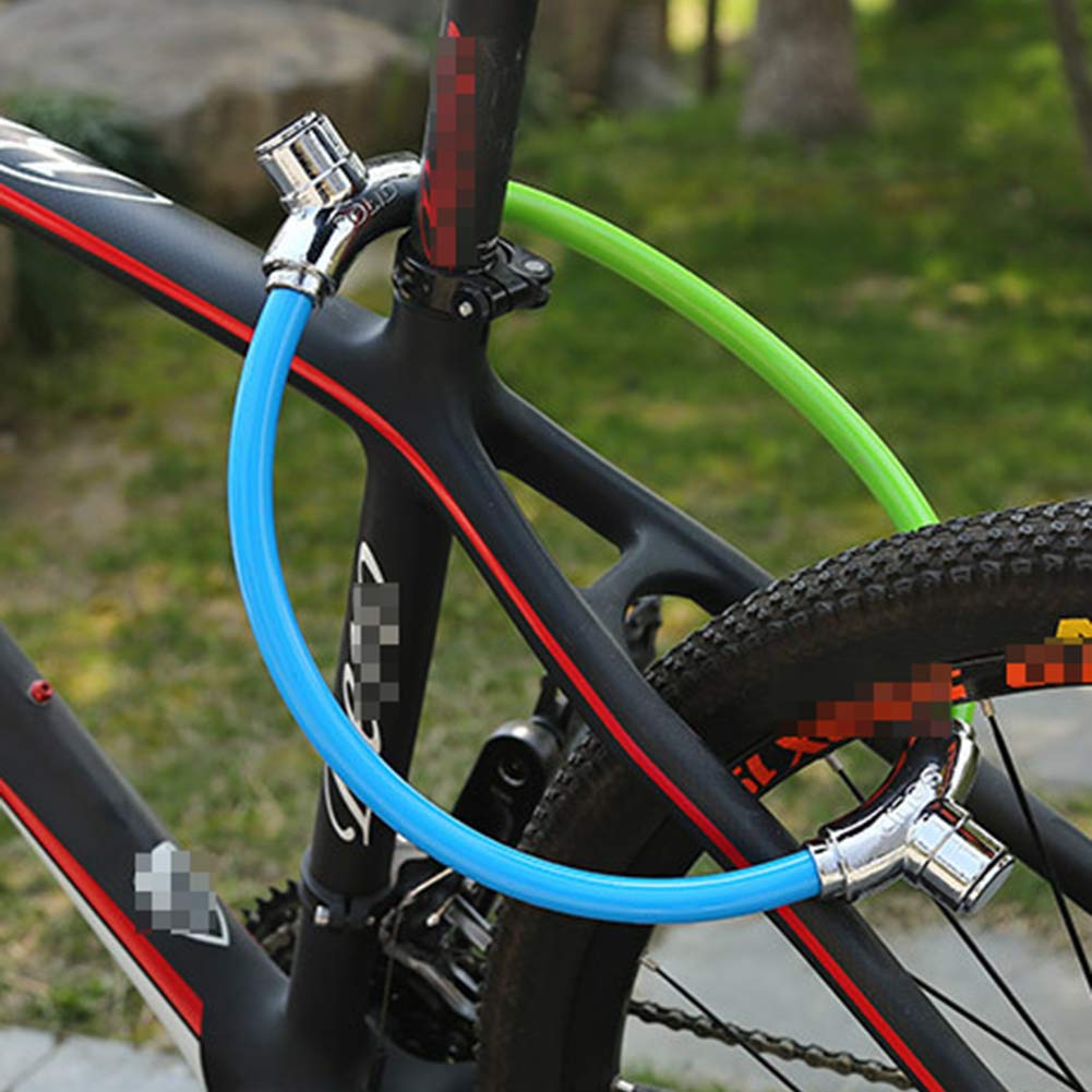 ZHYING Bike Lock with Key,Anti Theft Bicycle Steel Chain,Ring Multipurpose Lock for Scooter,Motorcycles,Helmet,Skateboard