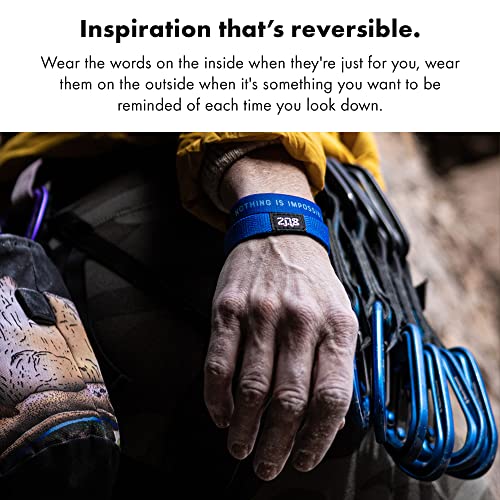 ZOX Bible Verse Bracelets β Nothing Is Impossible | Stretchy Elastic Band with Motivational Christian Affirmations and Beautiful Artwork, Great Gift for Men, Women, and Kids (Medium)
