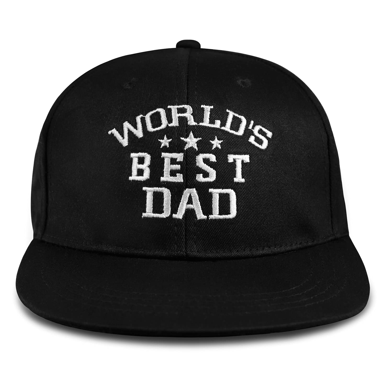 YOULEY Snapback Hats for Men Adjustable Flat Visor Trucker Hats for Father with Embroidery Light Gray