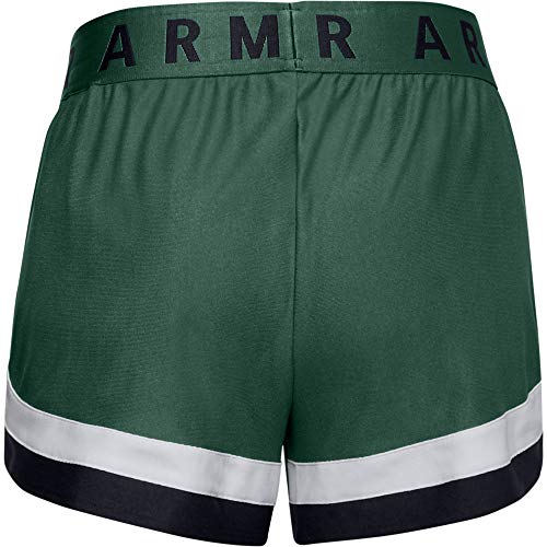 Under Armour Play Up 3.0 Novelty Workout Gym Shorts, Saxon Green (386)/Black, Large