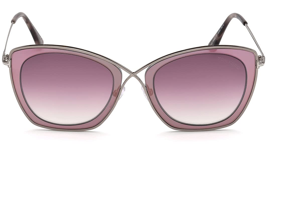 Tom Ford FT0605 77T Fuxia India Butterfly Sunglasses Lens Category 2 Size 53mm