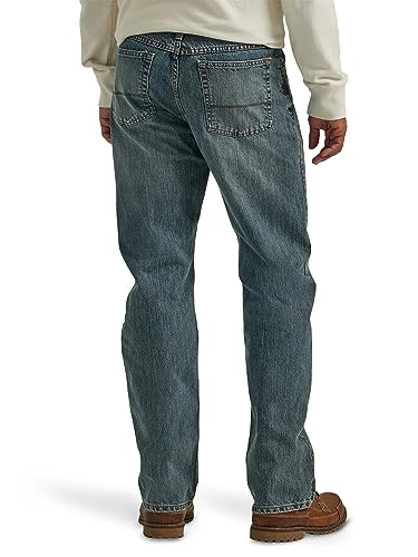 Wrangler Authentics Men's Relaxed Fit Boot Cut Jean, Tinted Mid Shade, 40W x 30L