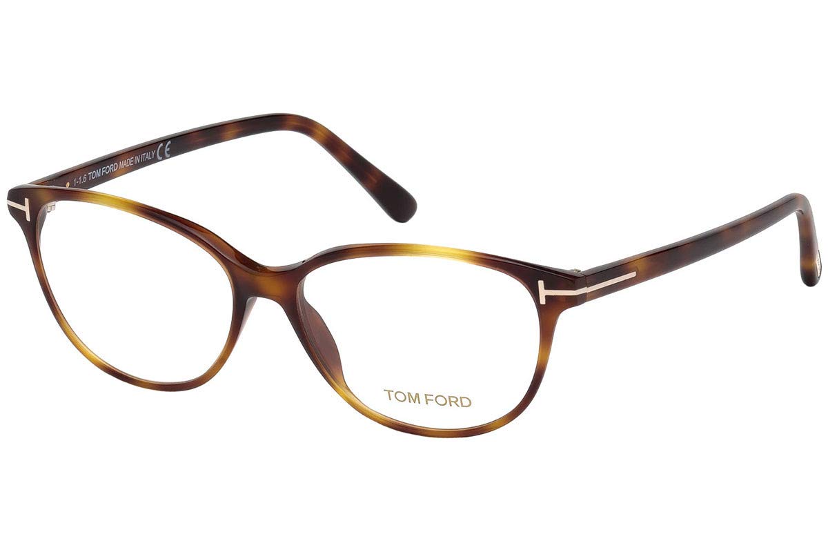 Tom Ford Oval Eyeglasses TF5421 053 Blonde Havana 53mm FT5421