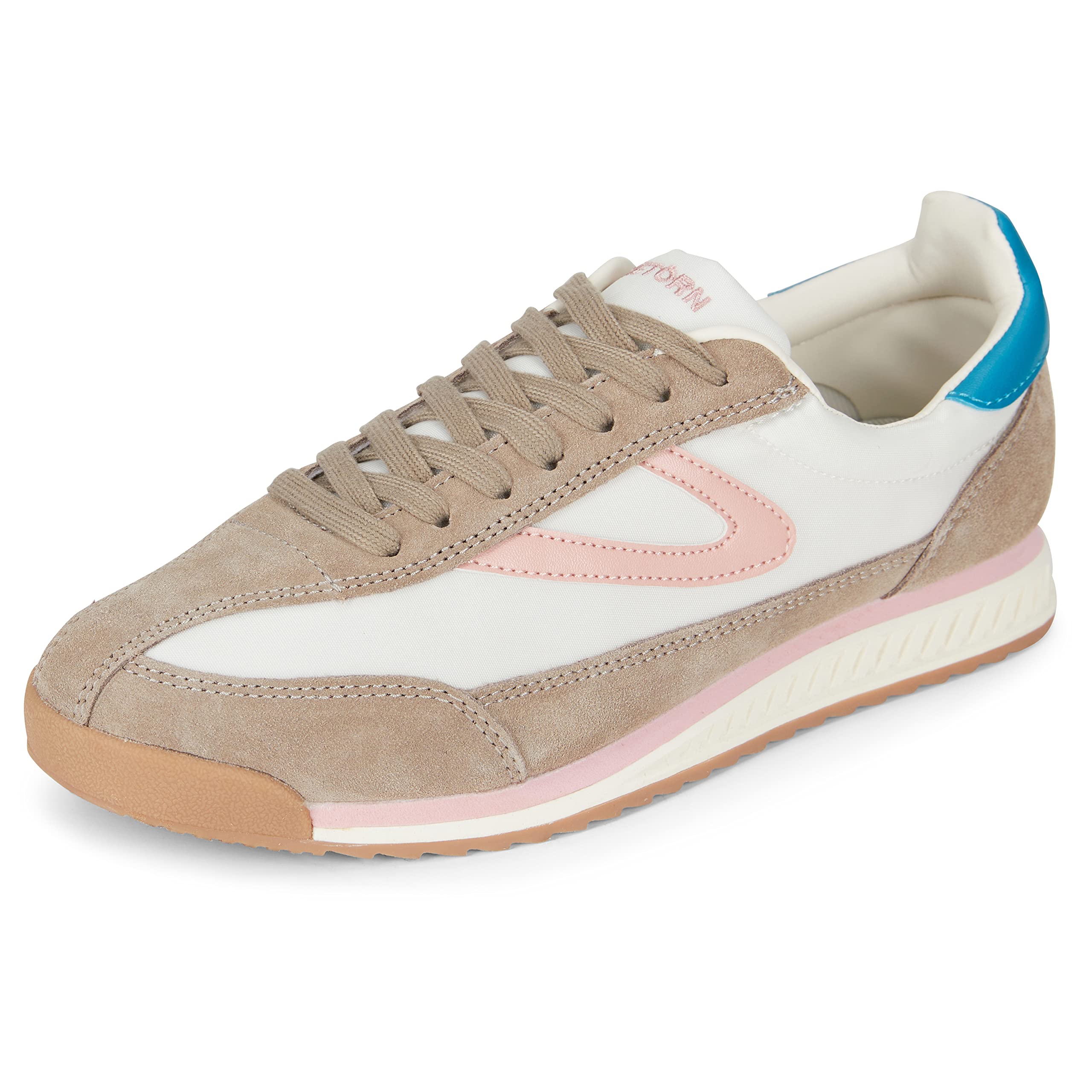TRETORN Women's Rawlins Casual Lace-Up Sneakers, Taupe, 9