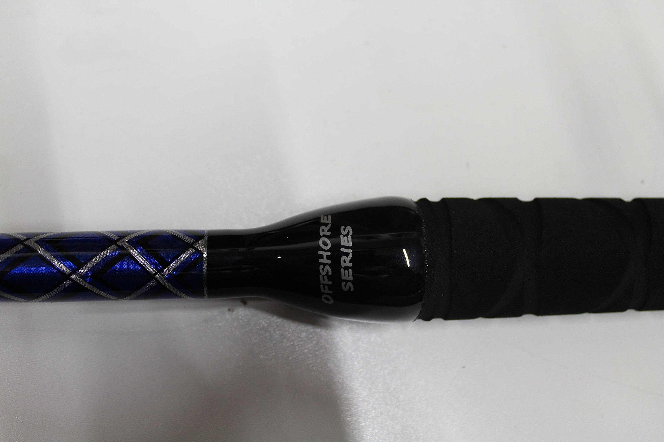 Xcaliber Marine Offshore Series 130lb Saltwater Deep Drop Swivel Tip Trolling Rod (Blue & Silver)