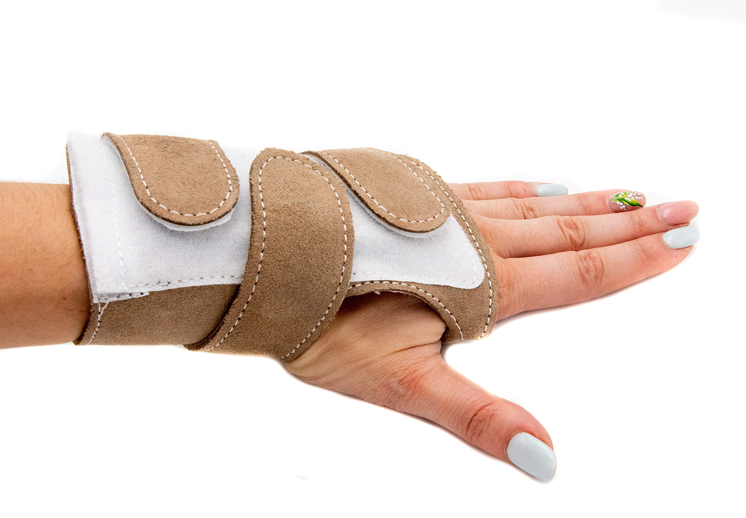 Wrist Support Wraps. Panda Paws - Gymnastics Wrist Support Wraps | Comfortable & Low Profile Injury Prevention. Our Wrist Support Wraps Come with a Replaceable Foam pad. (Beige, M)