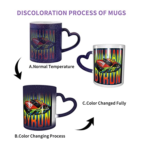 William Byron 24 Magic Mugs Color Changing Cup With Picture Heat Sensitive Cup Gift New Unique Design Ceramic Starry Sky Coffee