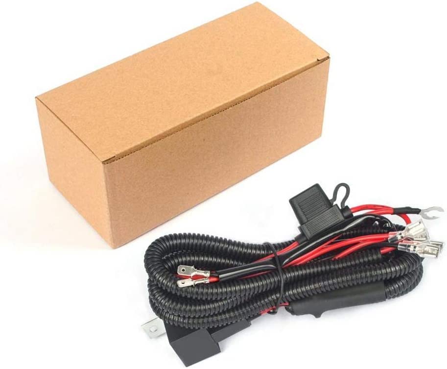 Somaer 12V Horn Wiring Harness Relay Kit For Car Truck Grille Mount Blast Tone Horns(Horn Not Included)
