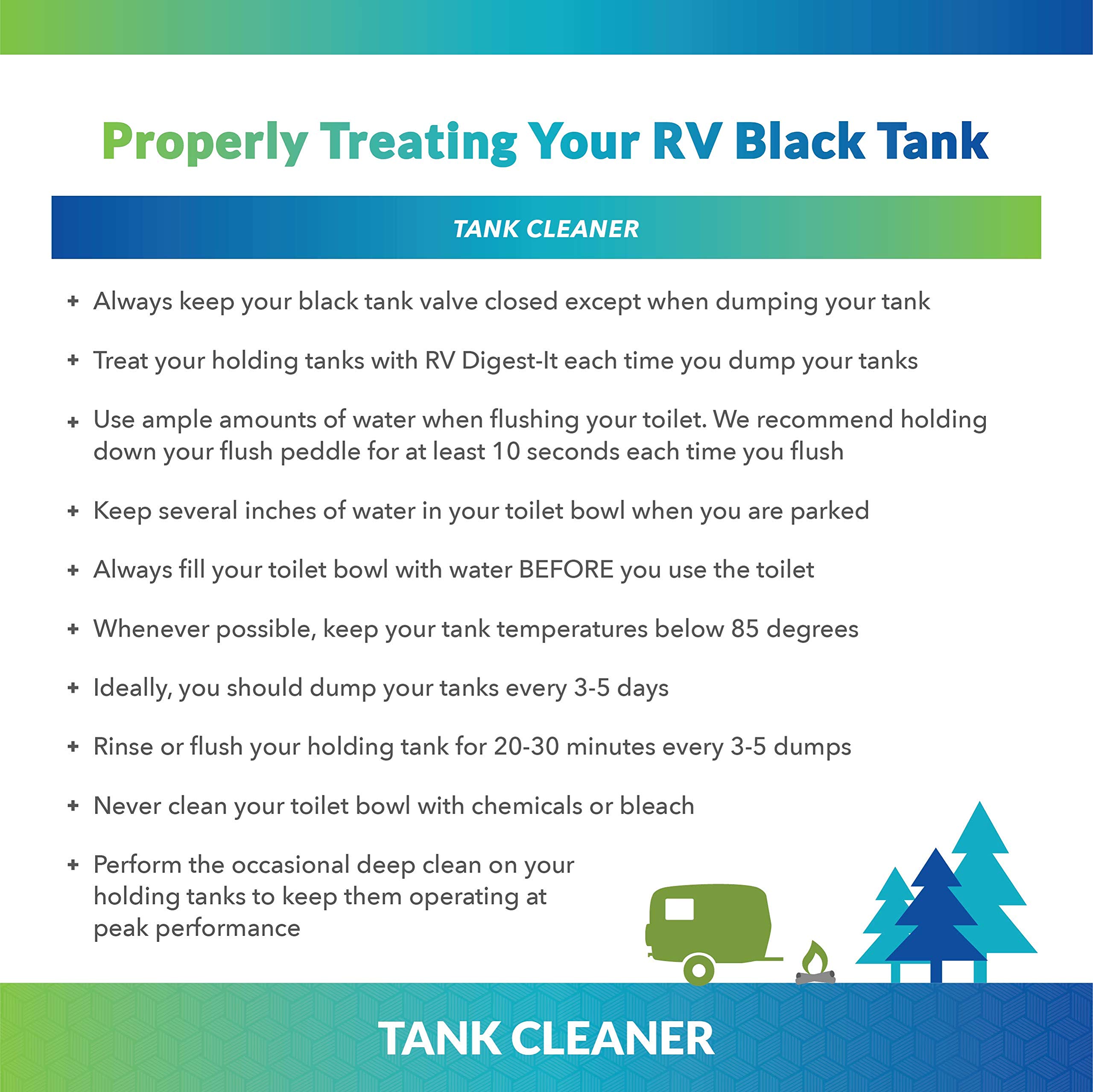 Unique RV Holding Tank Cleaner – 32 oz. | Opens Clogged Black and Gray Tanks in RVs and Boats | Septic and Harbor Safe Formula | Works Overnight to Open Backed-Up Tanks