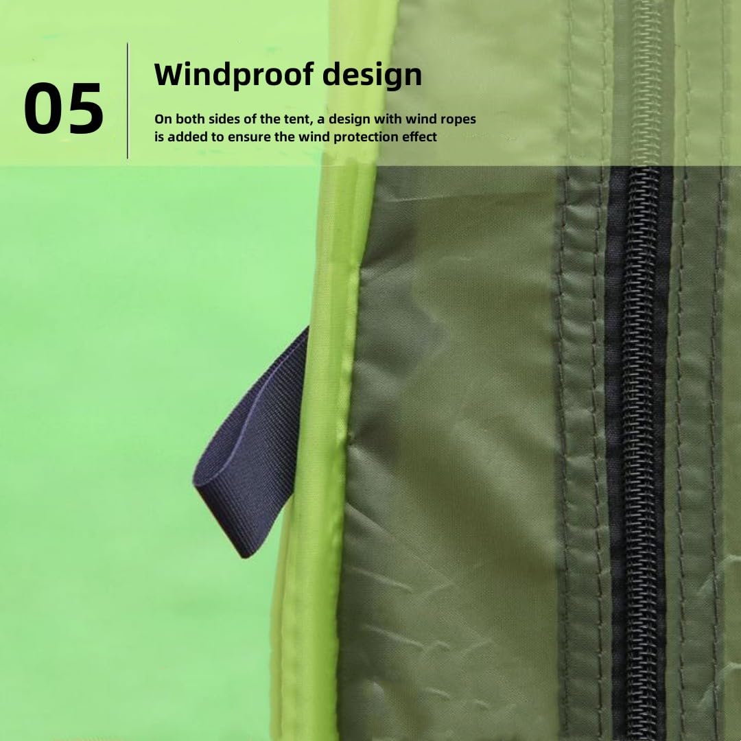 Spacious Changing Room, Outdoor Camping Portable Toilet Tent, Pop Up Privacy Tent,Automatic Shower Tents,Fishing Changing Sheds, Sturdy and Easy Fold (Green)