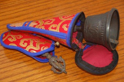 Tibetan Silk Bell and Dorje Cover