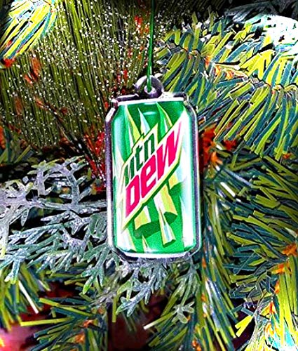 Telesca Rare Mini Mountain Mt. Dew Soda Pop Drink Promo Holiday Christmas Tree Ornament