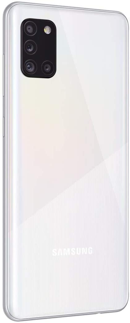 SAMSUNG Galaxy A31 (SM-A315F/DS) Dual SIM 128GB, 6.4โ, Quad Camera 48MP+8MP+5MP+5MP, Factory Unlocked GSM, International Version - No Warranty - Prism Crush White