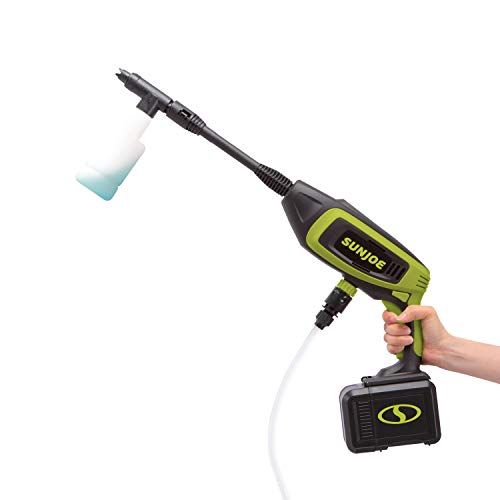 Sun Joe 24V-PP350-BDL 24-Volt IONMAX Power Cleaner Kit, w/ 2.0-Ah Battery and Charger, 11 Fl Oz Detergent Bottle, and Mesh Storage Bag (Power Cleaner Bundle)