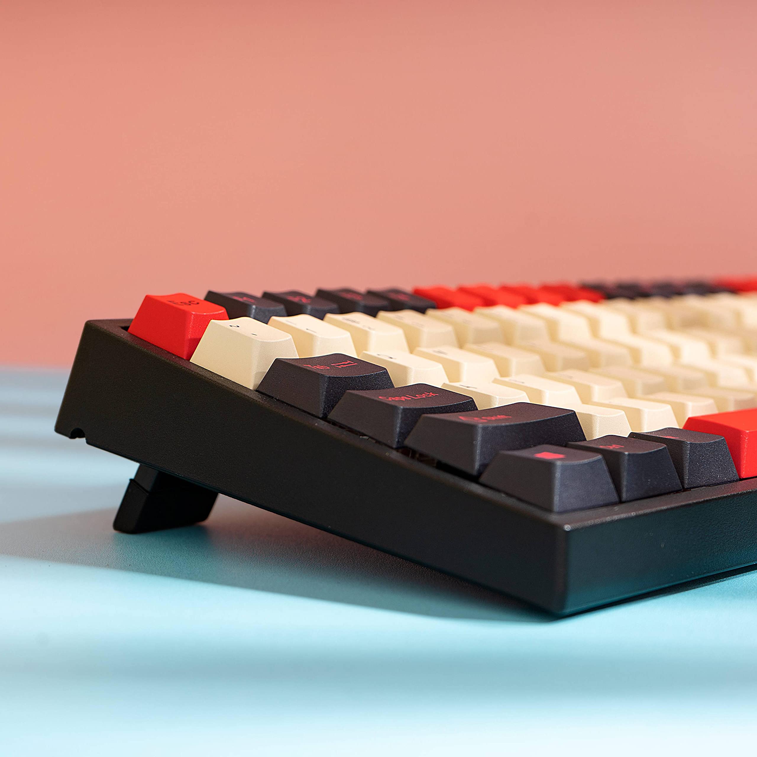 YUNZII KC84 SP 84 Keys Hot Swappable Mechanical Keyboard with PBT Dye-subbed Keycaps, RGB,NKRO Programmable Keyboard (Gateron Black Switch, Carving Front SP Black)